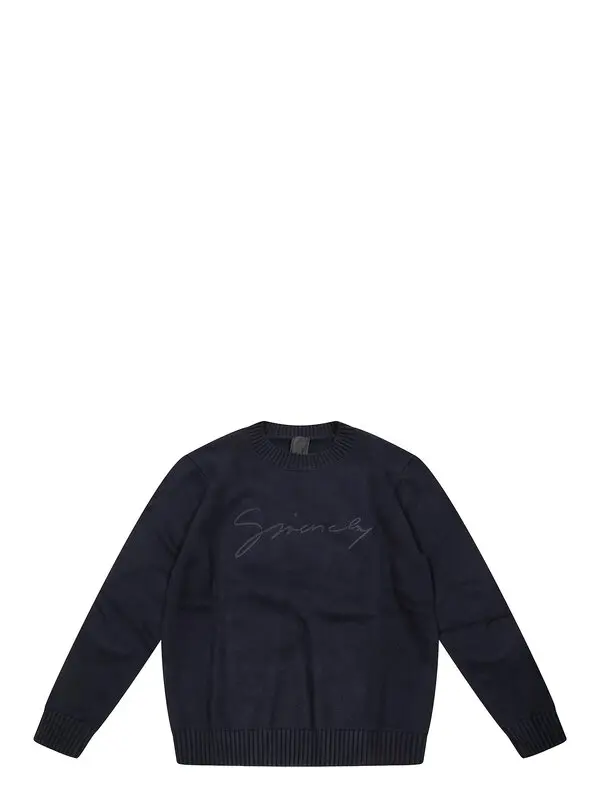 Givenchy Logo Wool And Cashmere Sweater - Blu