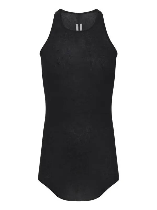 Rick Owens Basic Rib Tank Top - Black