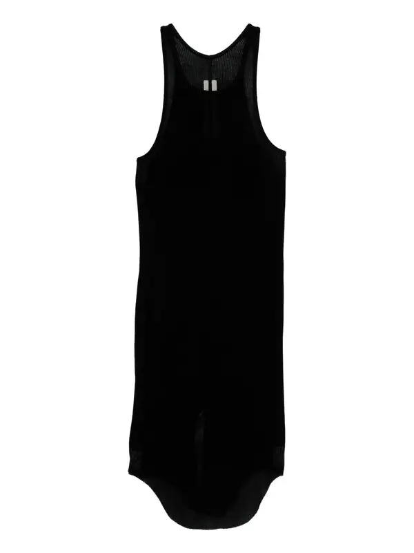 Rick Owens Ribbed Tank - Black