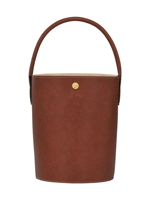 Longchamp Pure S Bucket Bag Leather - Brown