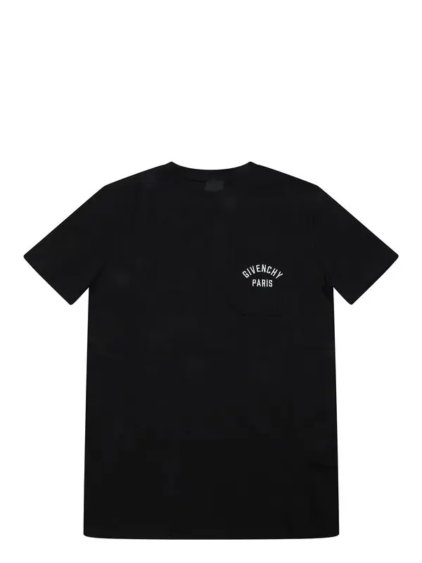 Givenchy Black Cotton Pocket T-shirt - Nero