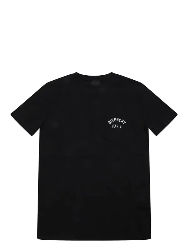 Givenchy Black Cotton Pocket T-shirt - Nero