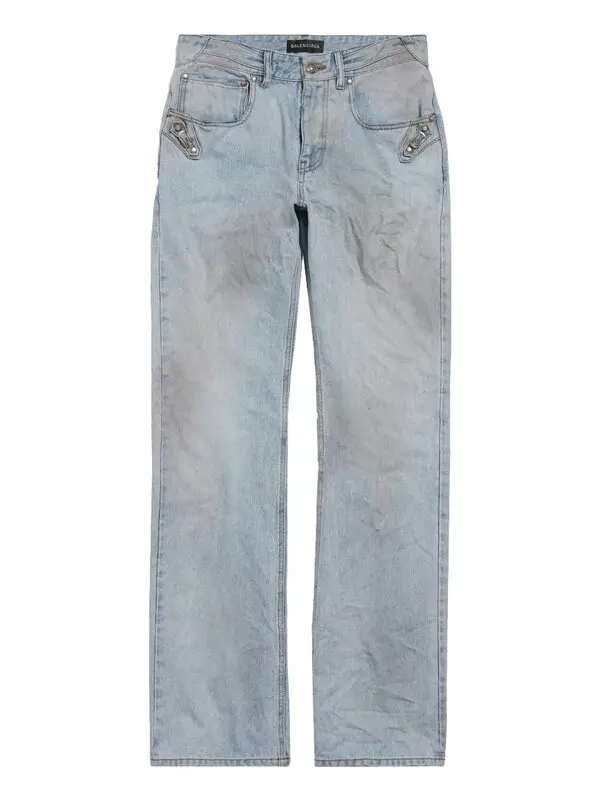 Balenciaga Straight Leg Jeans - Denim