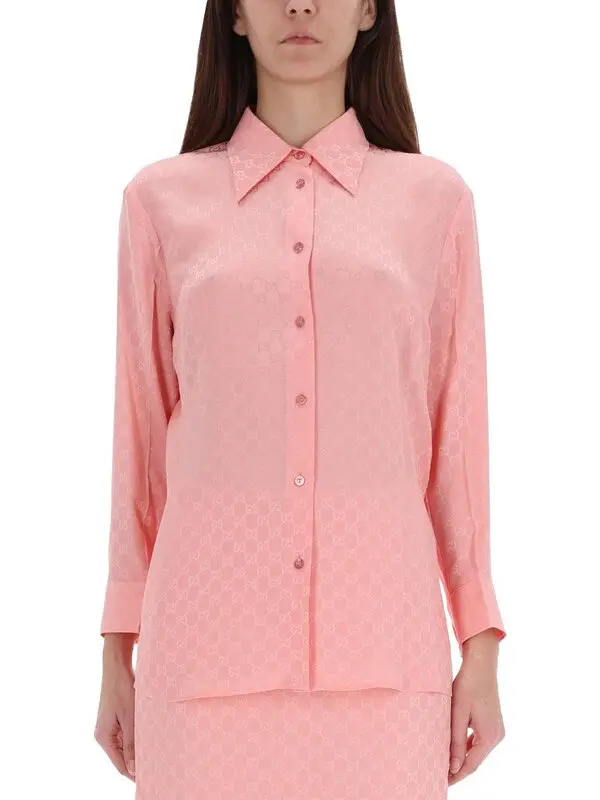 Gucci Silk Shirt S - Pink
