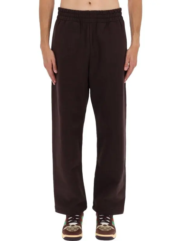 Gucci Cotton Jogging Pants - Brown