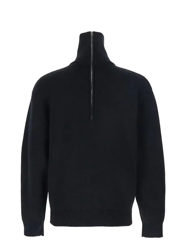 Balenciaga Back-to-front Relaxed Fit Sweater - Black