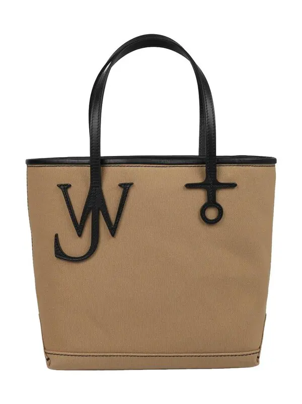 JW Anderson Small Anchor Canvas & Leather Tote - Beige
