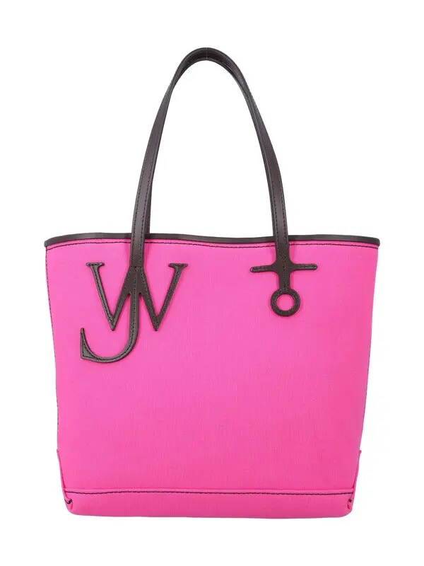 JW Anderson Small Anchor Canvas & Leather Tote - Pink