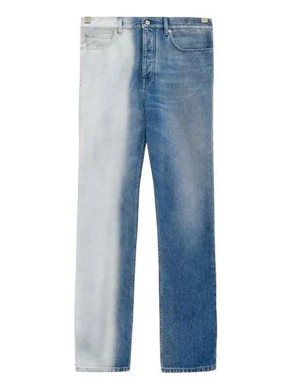 Loewe Straight Leg Denim Trousers - Whiteblue