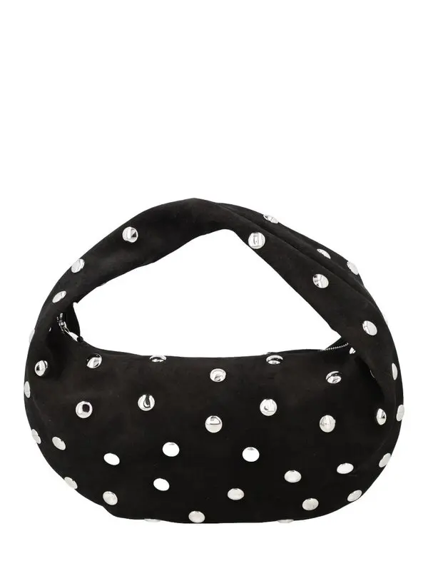 Khaite Calfskin Mini Shoulder Bag With Studs - Black