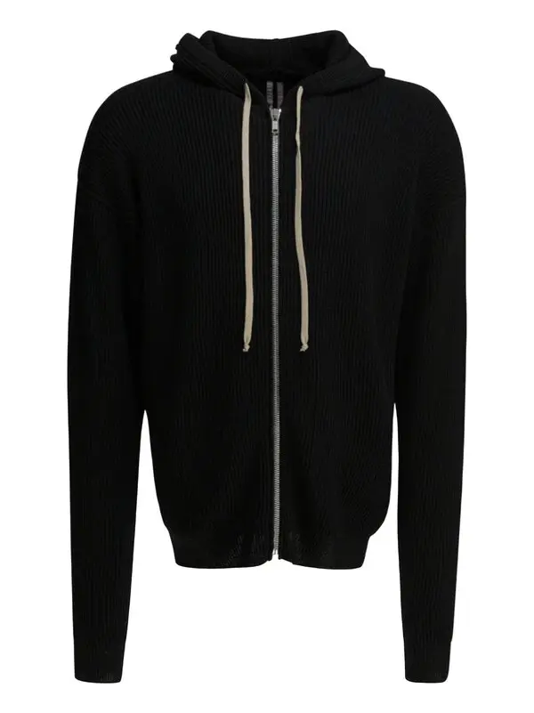Rick Owens Zip-up Hoodie - Black