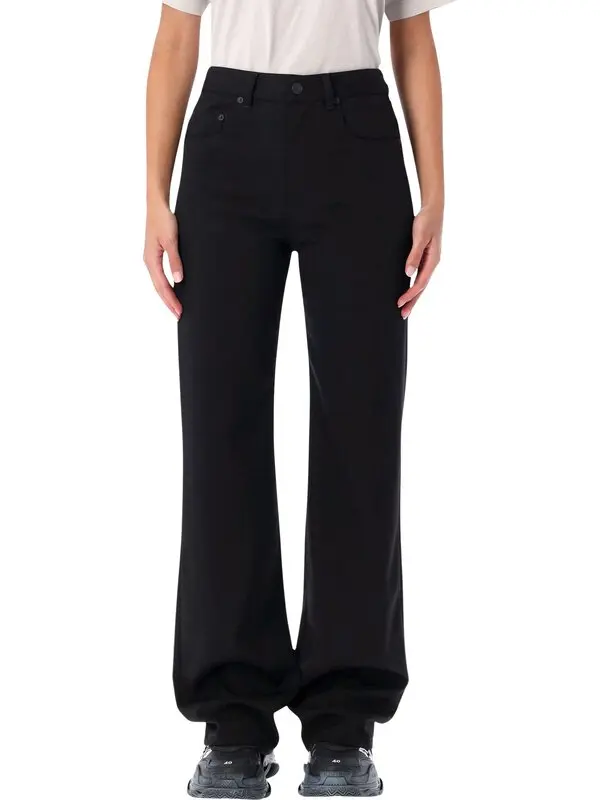Balenciaga Tailored Straight Leg Pants - Black