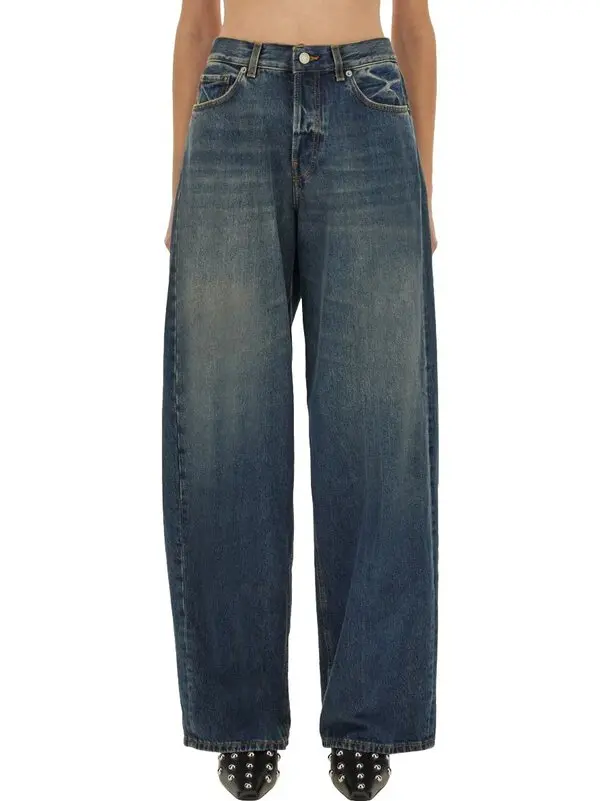 HAIKURE Wide Leg 100% Cotton Jeans - Denim