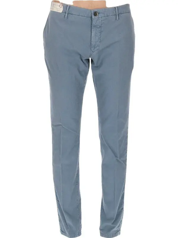 Incotex Tailored Comfort Trousers With Logo Detail - Grey