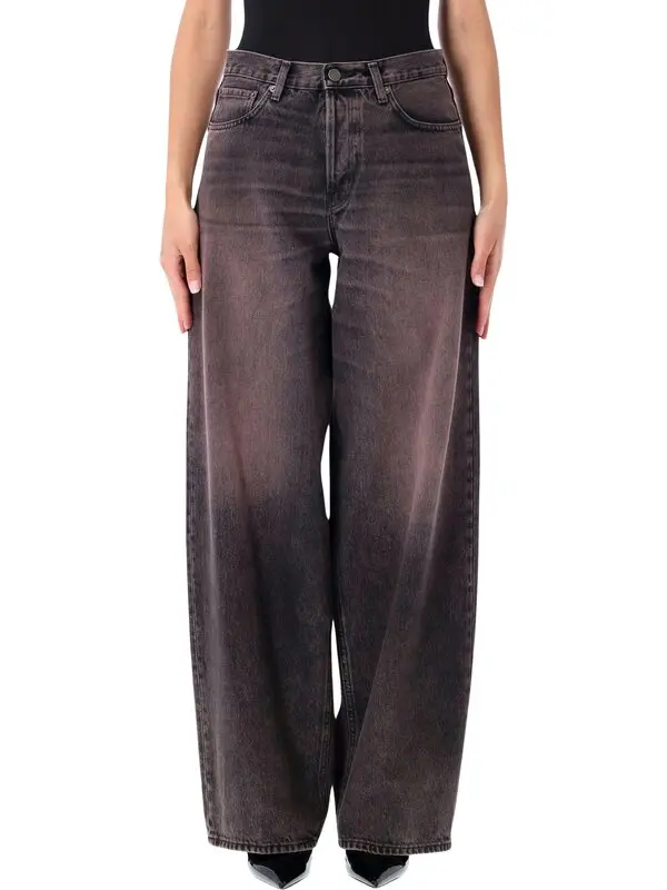 HAIKURE Wide-leg Denim Trousers - Nero
