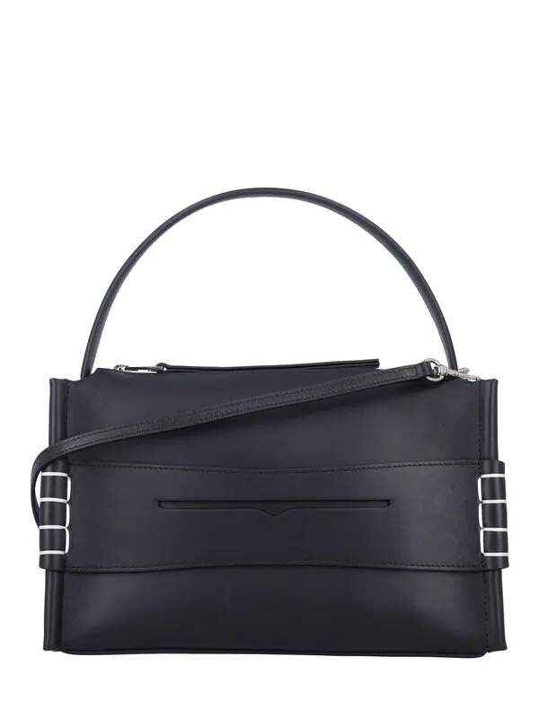 JW Anderson Loafer-inspired Handbag With Top Handle - Black