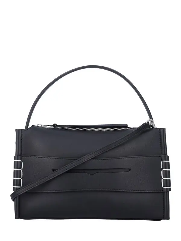 JW Anderson Leather Loafer Bag - Black
