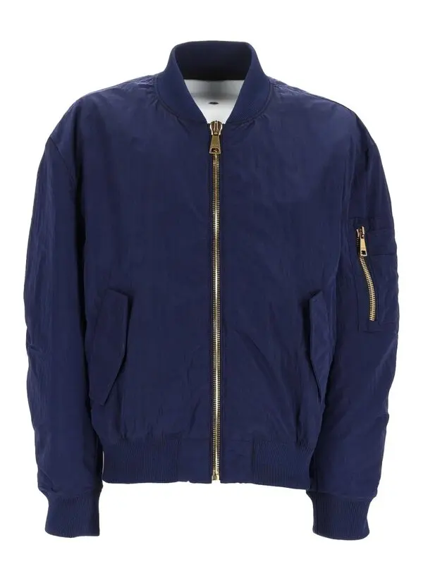 Balmain Bomber Jacket Fw26 - Blue