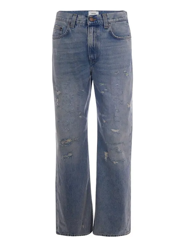 HAIKURE Distressed Denim Jeans - Blu