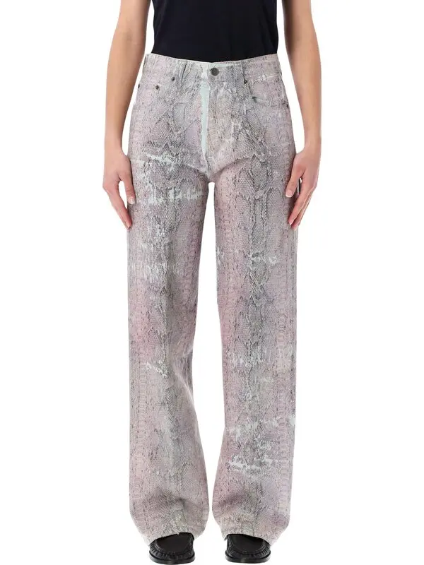 HAIKURE Winona Printed Loose Leg Jeans - Snake