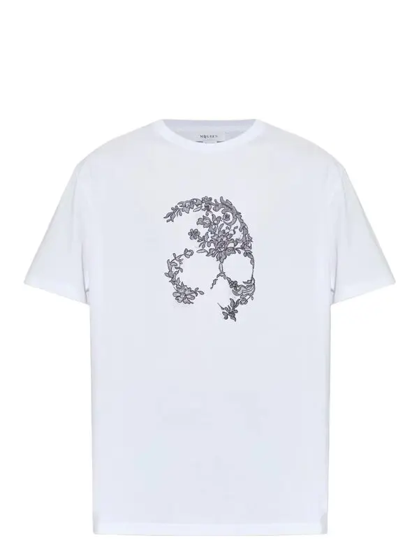Alexander McQueen Graphic Skull T-shirt - Whiteblack