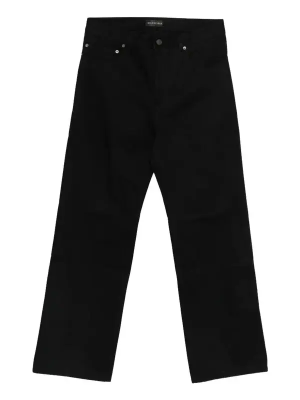 Balenciaga Curved Knee Mini Pants - Black