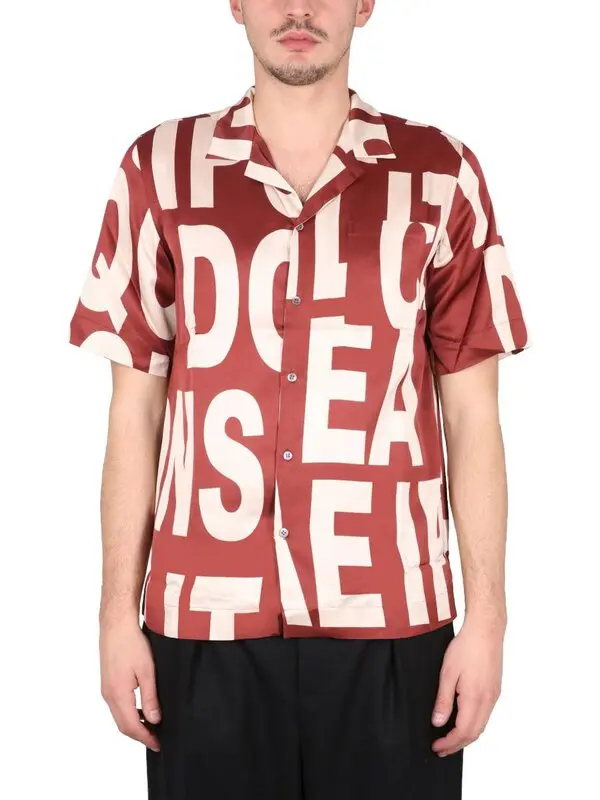 Dries Van Noten Carltone S Slv Shirt - Red