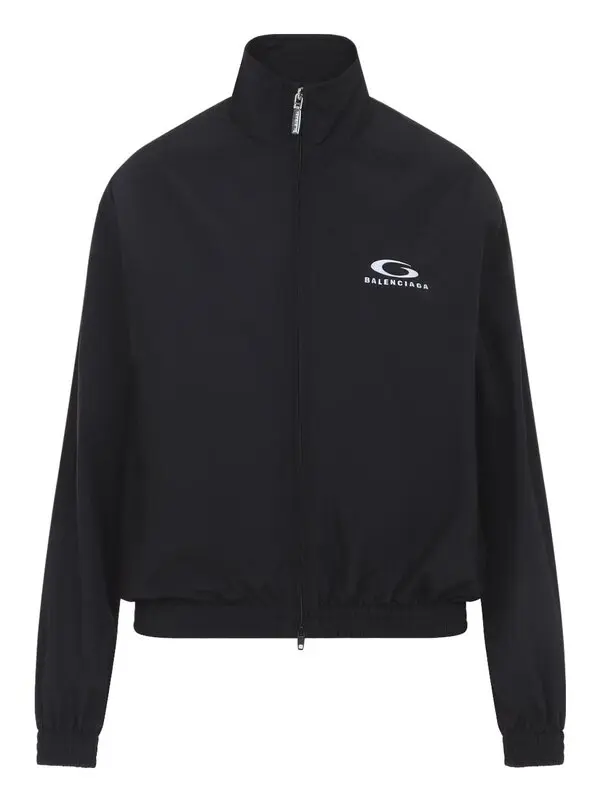 Balenciaga Loop Sports Icon Tracksuit Jacket - Black