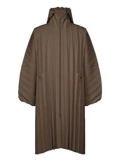 Issey Miyake Zip-up Pleated Jacket With Stand Collar - 44