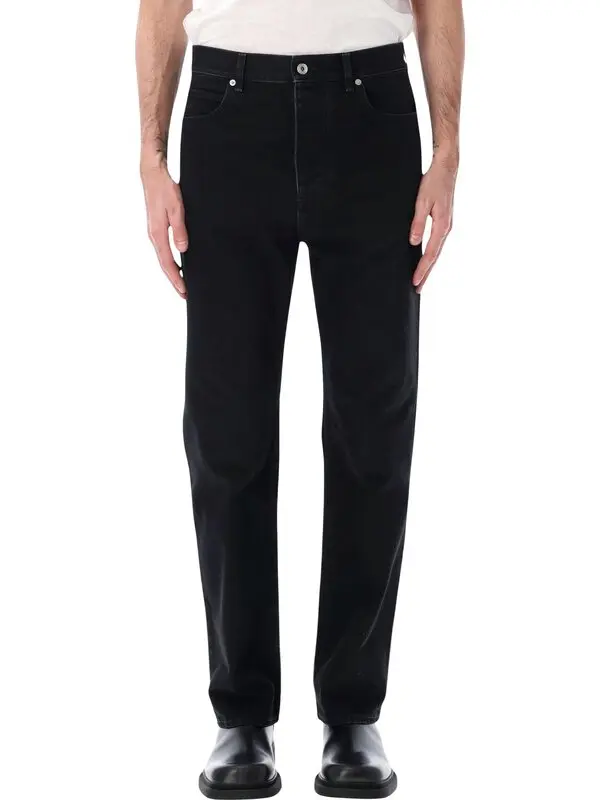 Bottega Veneta Faded Straight-leg Jeans - Black
