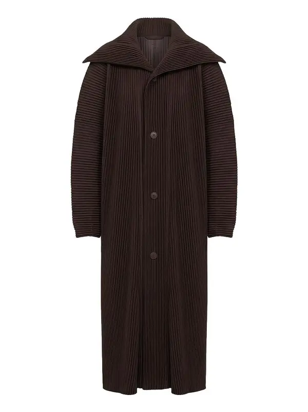 Issey Miyake Pleated Shawl Collar Jacket - 18