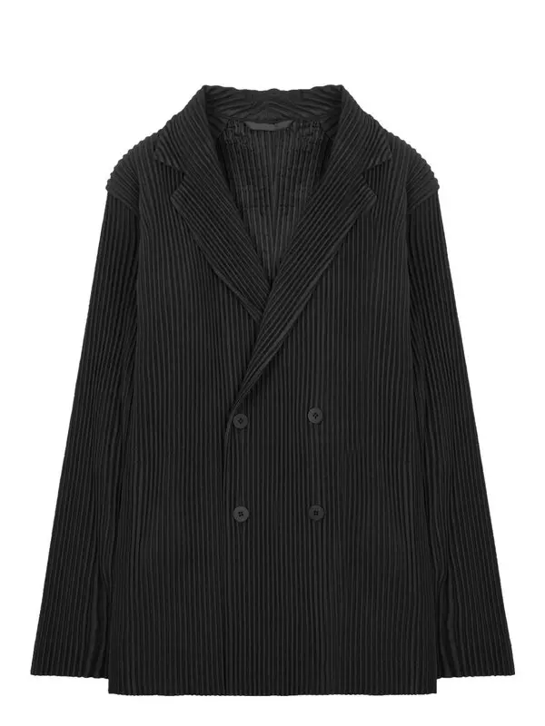 Issey Miyake Homme Plissé Tailored Pleats Jacket - Black