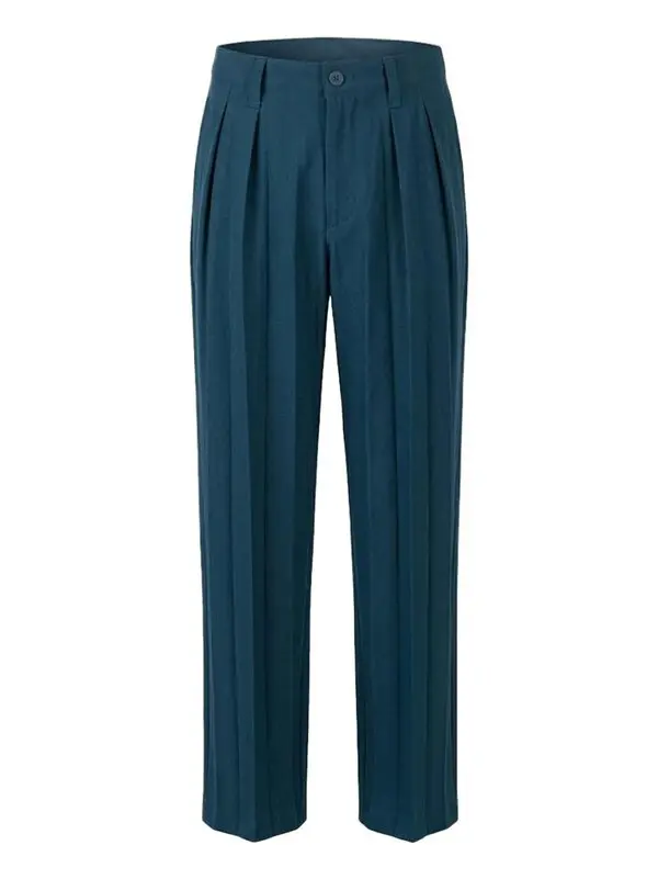 Issey Miyake Pleated Polyester Trousers - 75