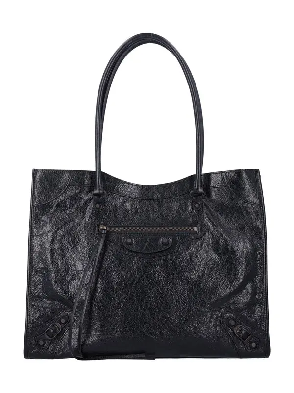 Balenciaga Mini Luxe Leather Bag - Nero