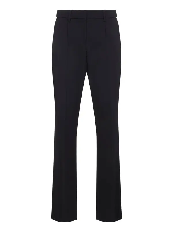 Balenciaga Slim Tailored Wool Blend Pants - Black