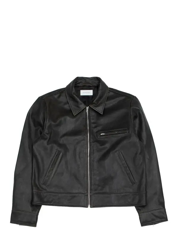 BERNER KUHL Lightweight Leather Zip-up Jacket - 009