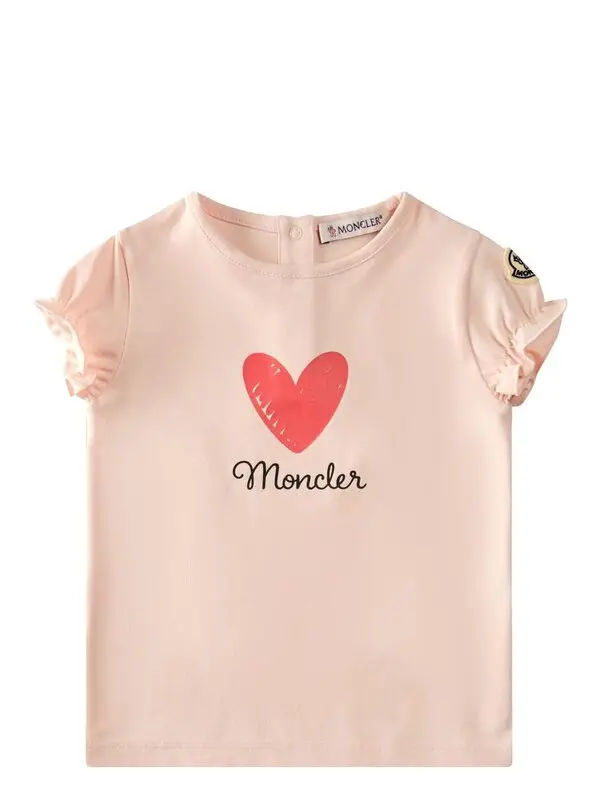 Moncler Heart Logo" T-shirt - Multicolour