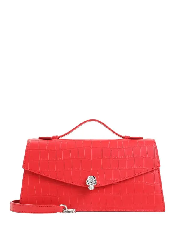Alexander McQueen Skull Mini Top Handle Bag - Red