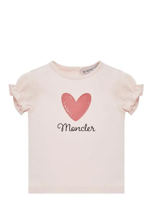 Moncler Kids Mini Heart Logo T-shirt - Multicolour