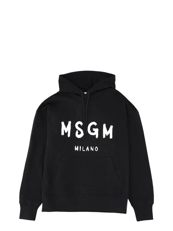 MSGM Cotton Sweatshirt - Black