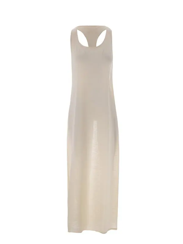 Patrizia Pepe Sleeveless Maxi Dress - Bianco