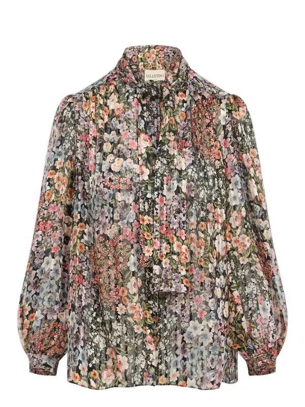 Valentino Garavani Floral Print Silk Shirt - Multicolour