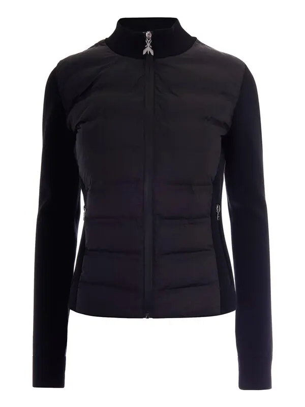 Patrizia Pepe Zip-up Puffer Jacket With Stand Collar - Nero