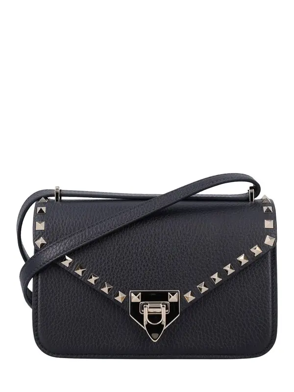 Valentino Garavani Studded Mini Bag With Platinum Finish - Nero