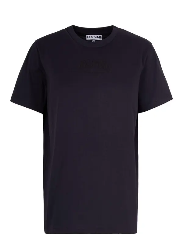 GANNI Organic Cotton Mini T-shirt - Phantom