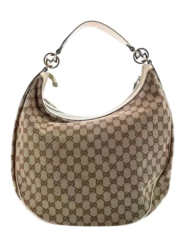 Gucci Gg Canvas Large Hobo Bag - Neutrals
