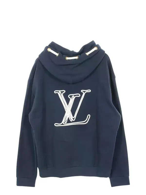 LOUIS VUITTON Logo Detail Hoodie - Blue
