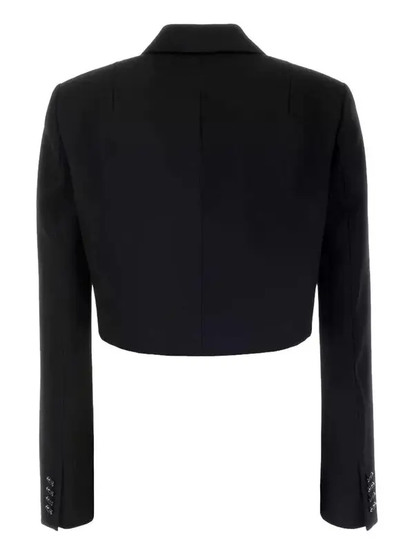 Balenciaga Cropped Single-breasted Blazer - Black