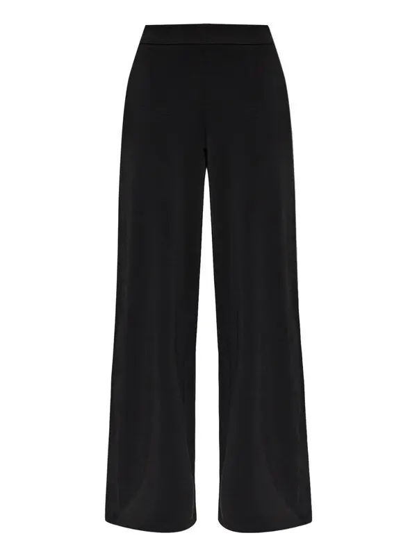 Emporio Armani Wide-leg Trousers - Black