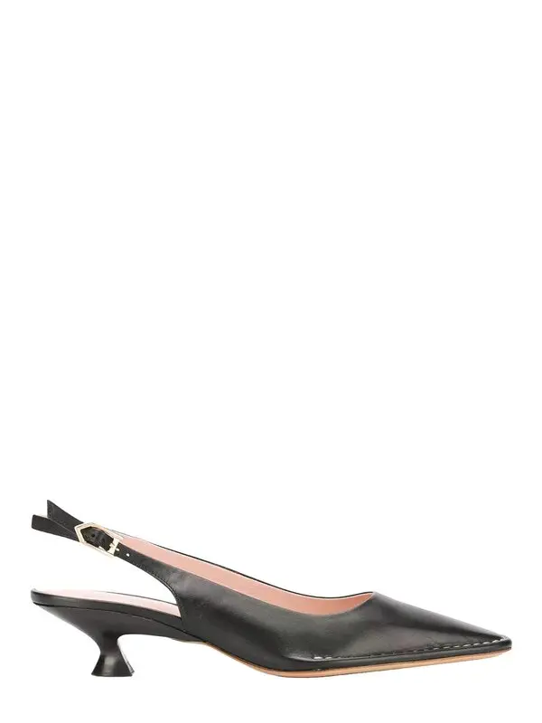 TOD'S Slingback Leather Pumps - Black